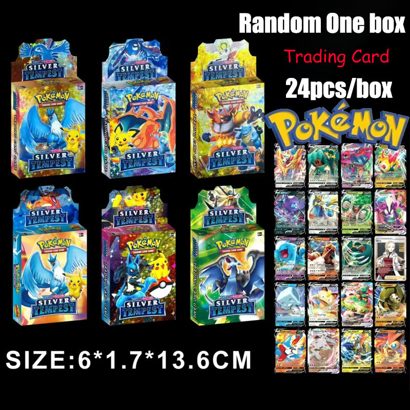 55pcs/box Pokemon Cards English Version Trading Card Color Black Gold ...
