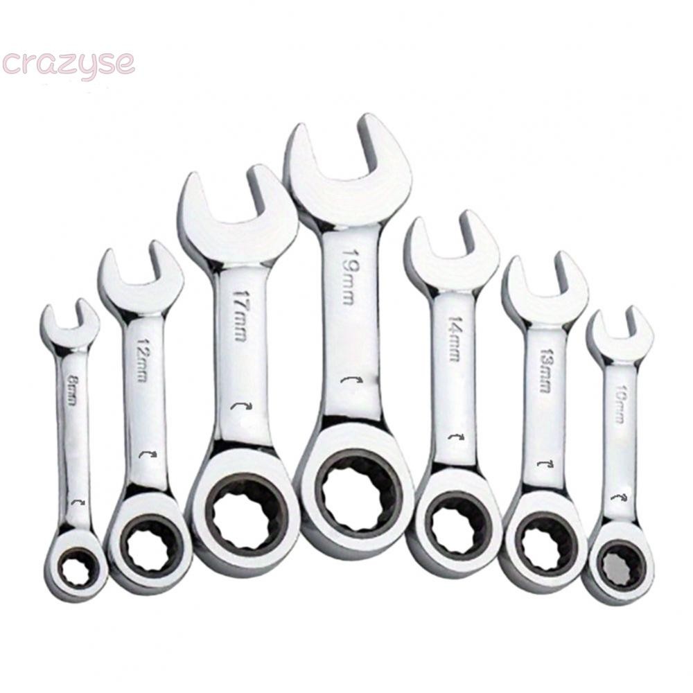 Silver 72 Teeth Ratchet Wrench Short Handle Socket Spanner for ...