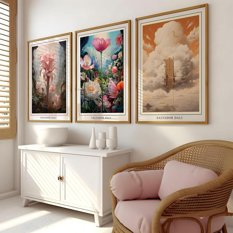 Salvador Dali Poster Set Salvador Dali Wall Art Salvador Dali ...