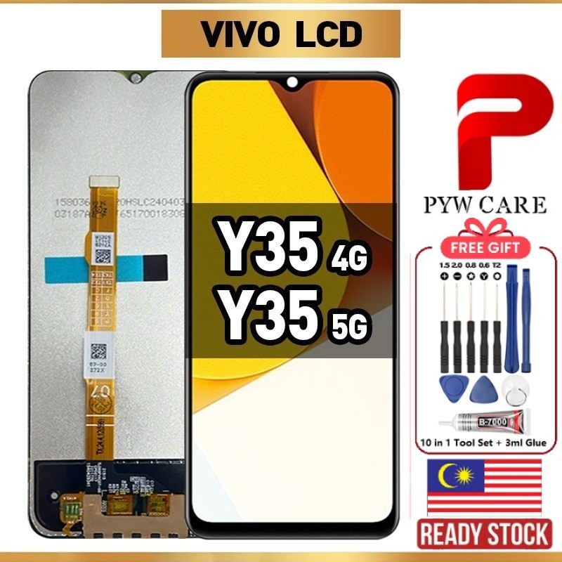LCD Screen Compatible For Vivo Y35 4G / Vivo Y35 5G LCD Screen | Shopee ...