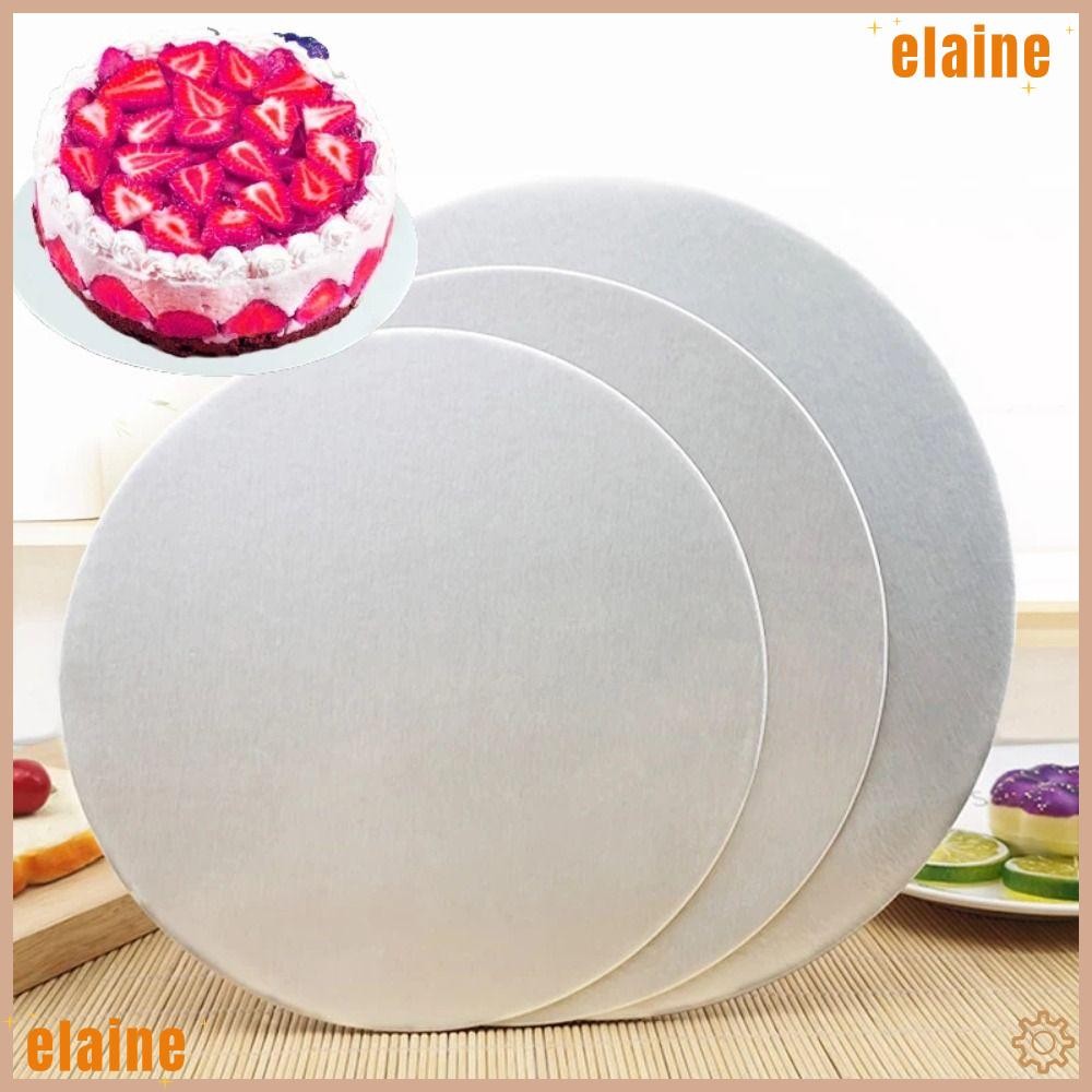 ELAINE2 Cake Board Base, Silver Mousse Dessert Stand Round Cakeboard ...