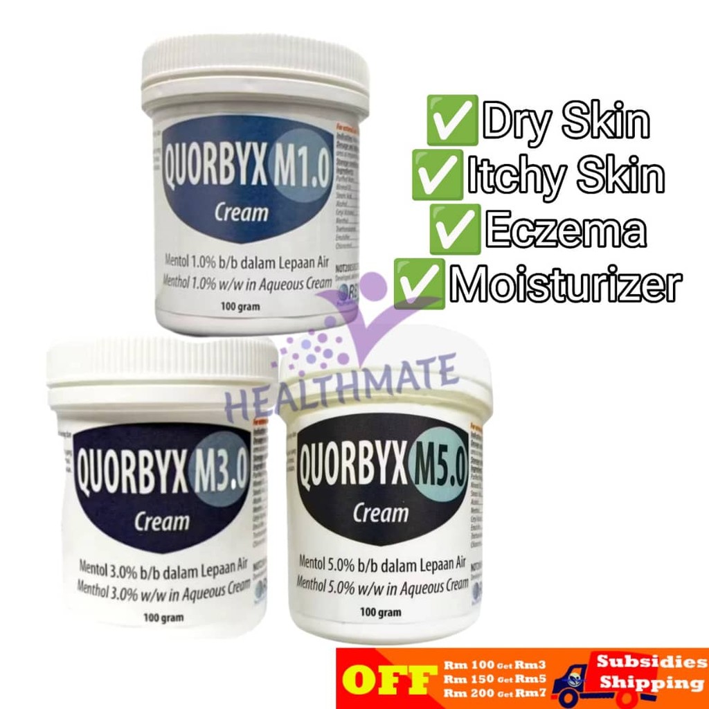 Quorbyx M1.0/3.0/5.0 Menthol in Aqueous Cream - 100G | Shopee Malaysia