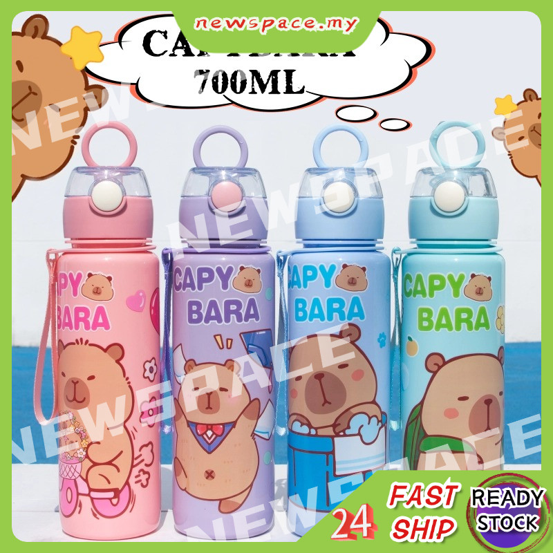 700ml Botol Air Capybara Melody Bottle Kids Straw Bpa Free Botol Air ...