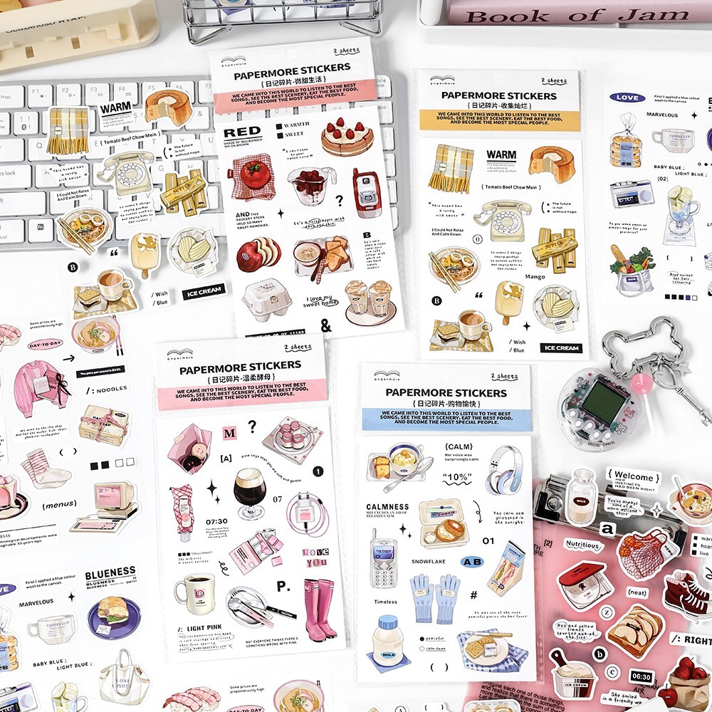 ENWEI 2 Pcs [Diary Fragments Series] Korean INS Handheld Decoration ...