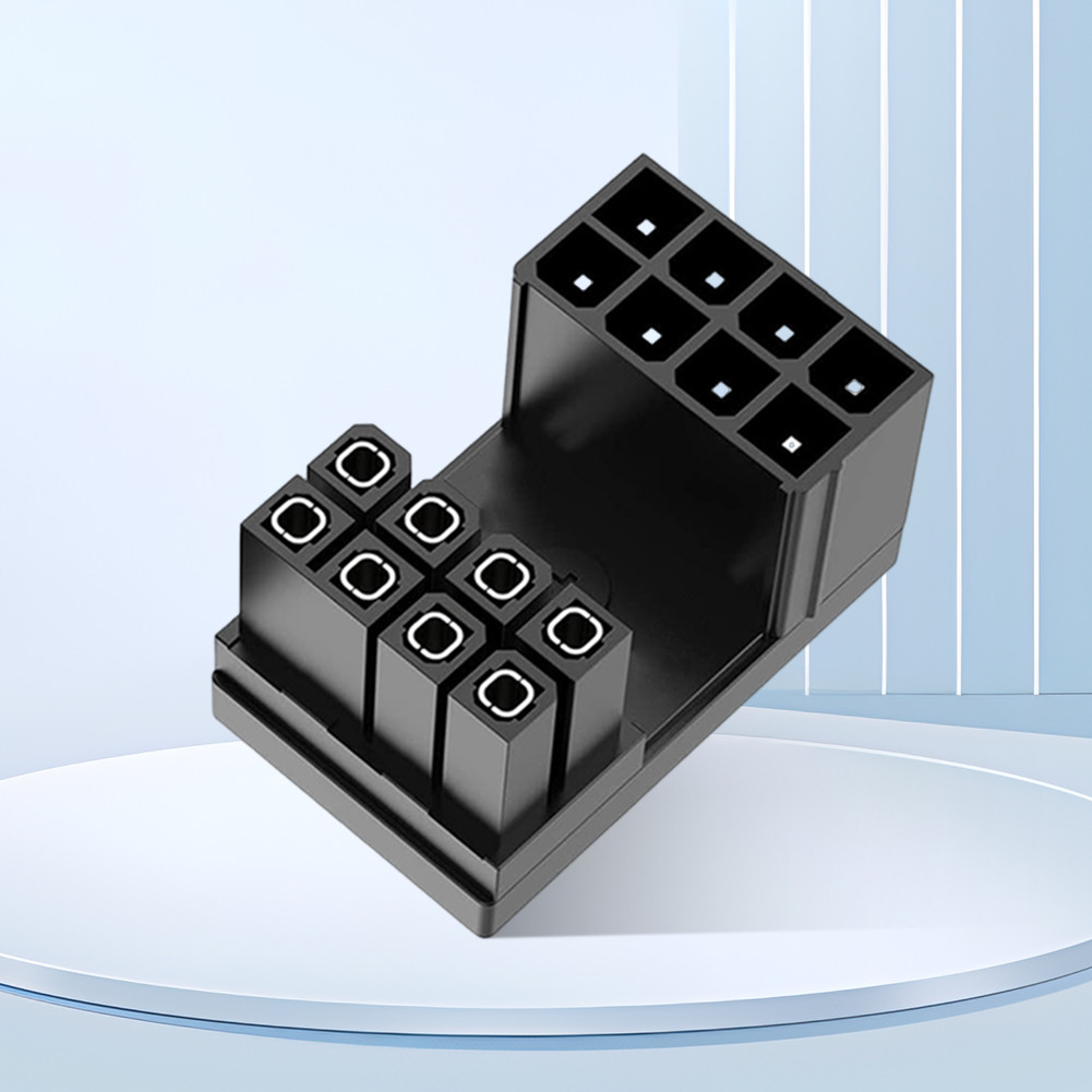 ATX 8Pin 180° Angled Connector for ASUS/ASRock/Nvidia GPU & Desktops ...