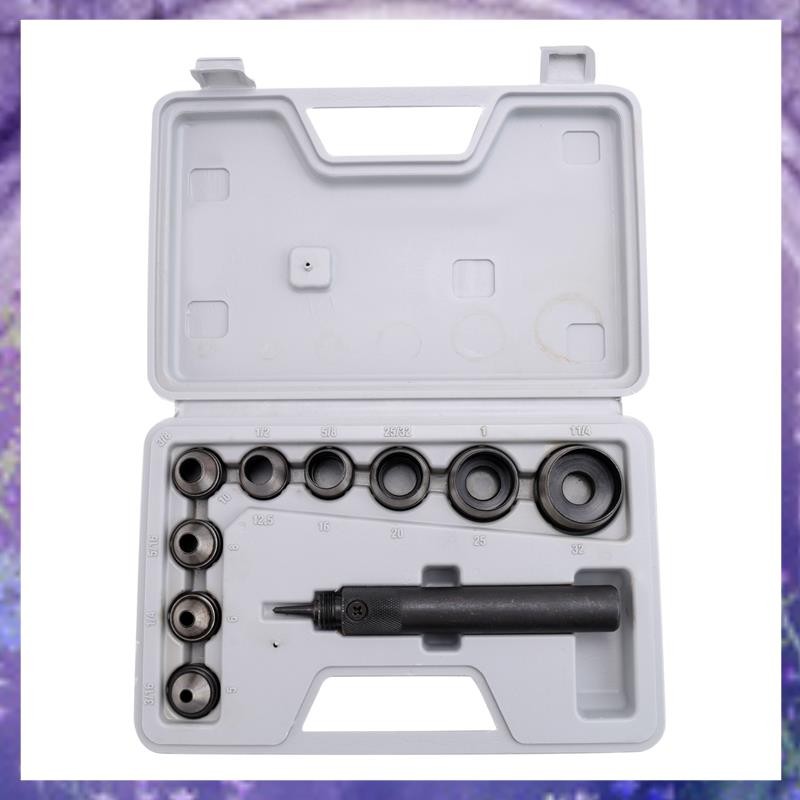 (Y W Z H)10Pcs Heavy Duty Hollow Punch Kit Set Gasket Leather Rubber ...