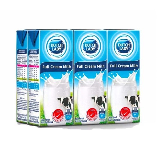 DUTCH LADY FULL CREAM UHT MILK 200MLX6 | Shopee Malaysia