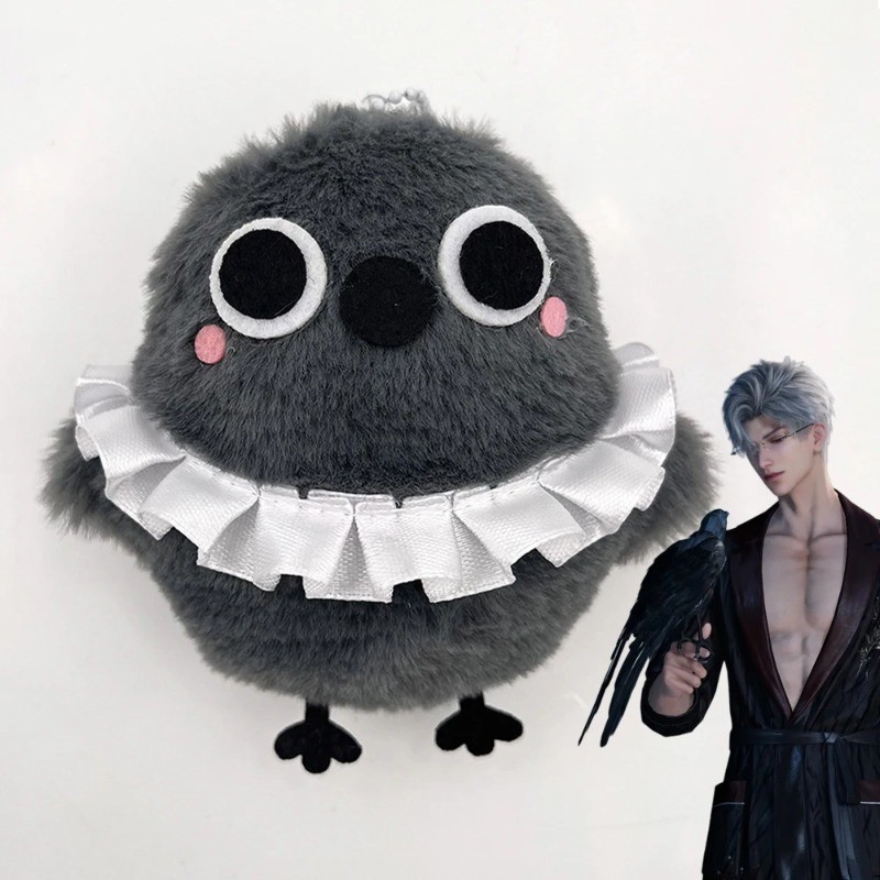 Love and Deepspace Sylus Crow Keychains Anime Plush Pendant | Shopee ...