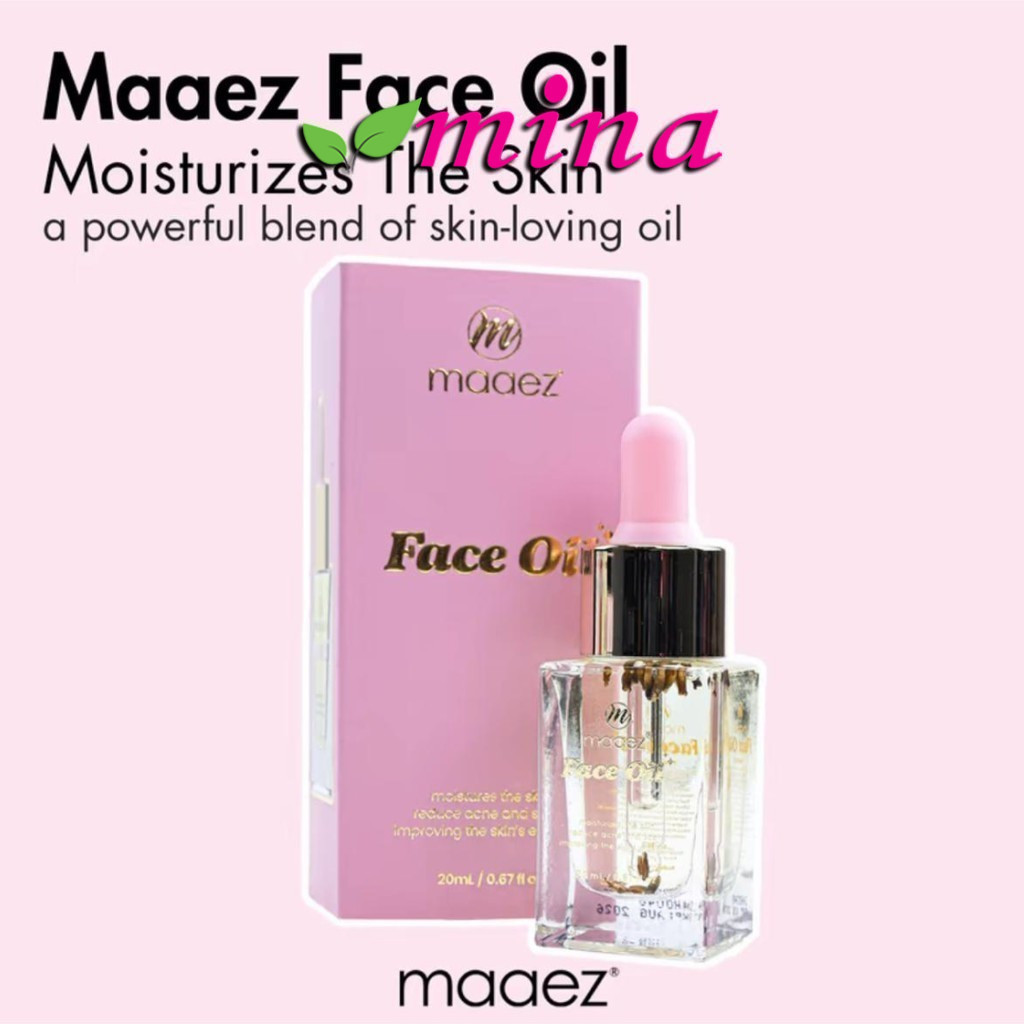 MAAEZ Face Oil 20ml Maaez Cosmetics moisturizes skin reduce acne scars ...