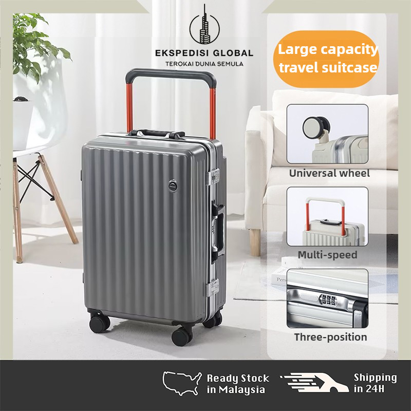 Durable & Spacious 20/24/28 inch luggage bag travel Aluminium Frame TSA ...