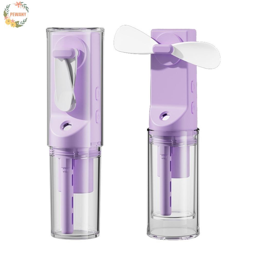 PEWANY Handheld Portable Humidifier Fan, 2 In 1 USB Rechargeable Mini ...