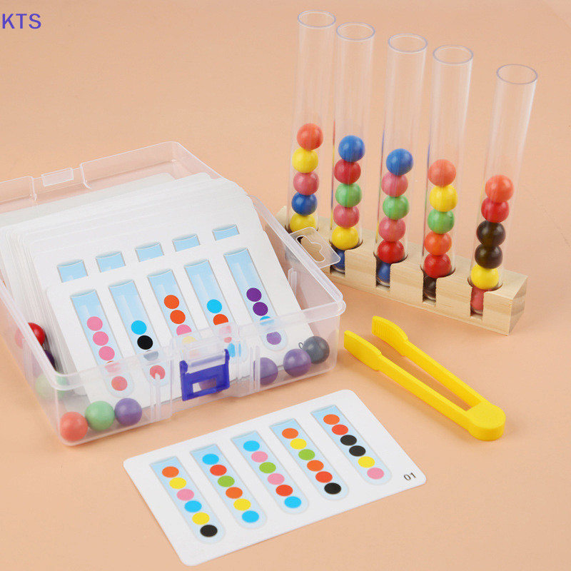 KTS Test Tube Clip Beads Color Matching Sensory Games Educational Toys ...