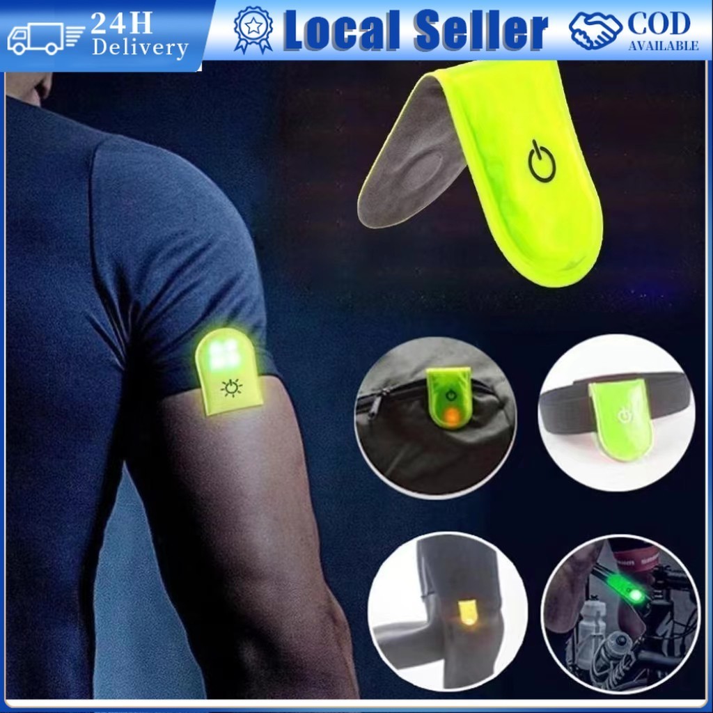 Clip on Running Reflective LED Safety Lights Outdoor Sports Warning ...