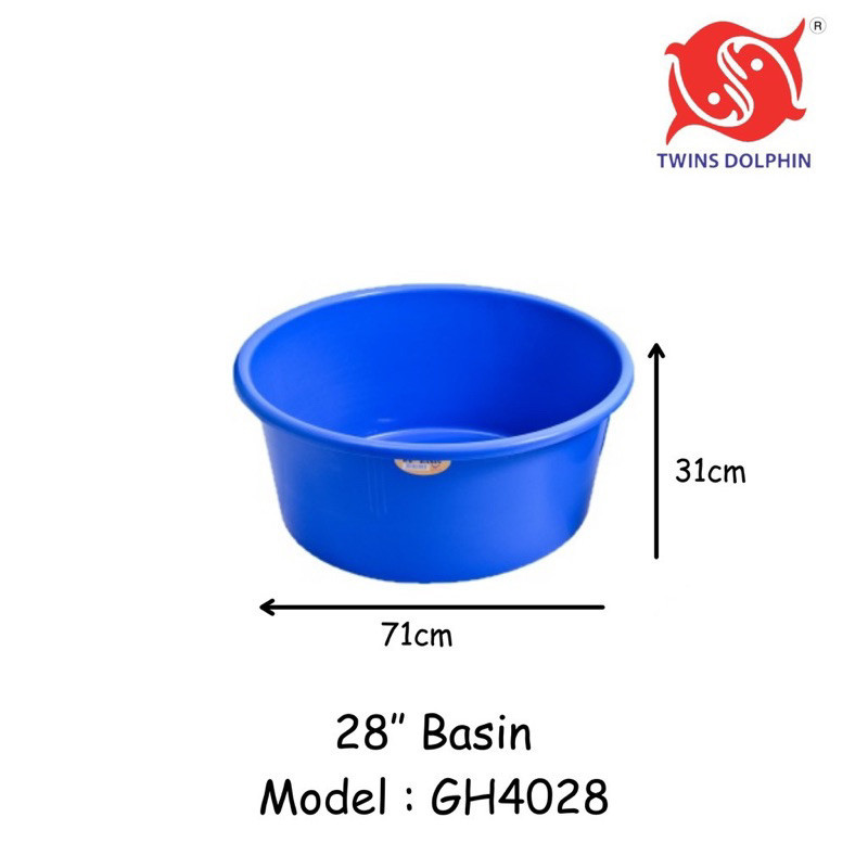 Round Big Plastic Basin / Storage / Bakul/ Bekas bulat Basin Bulat ...