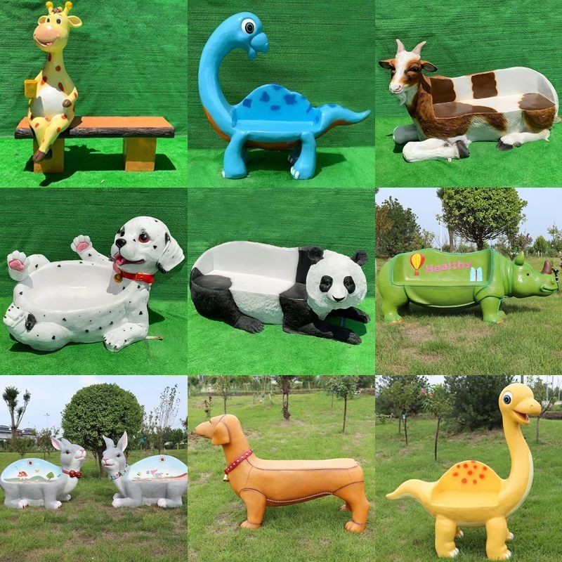 Glass Steel Imitation Copper Cartoon Image Welcome Doll Shopping Mall ...