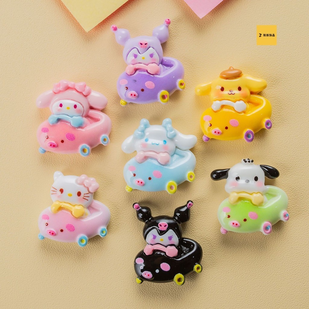 10pcs Sanrio Drive Cute Resin Charms for DIY (5-33) | Shopee Malaysia