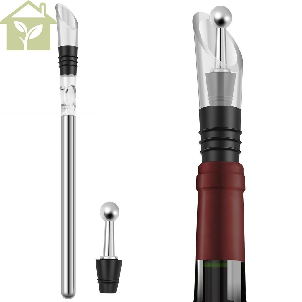 Wine Chiller Stick Stainless Steel Wine Bottle Cooler Stick with Wine ...