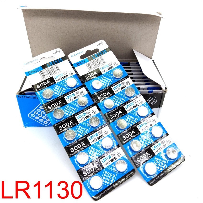 Soda LR1130 1.5V Alkaline Battery Compatible with: LR1130 / LR1130H / AG10 | Shopee Malaysia
