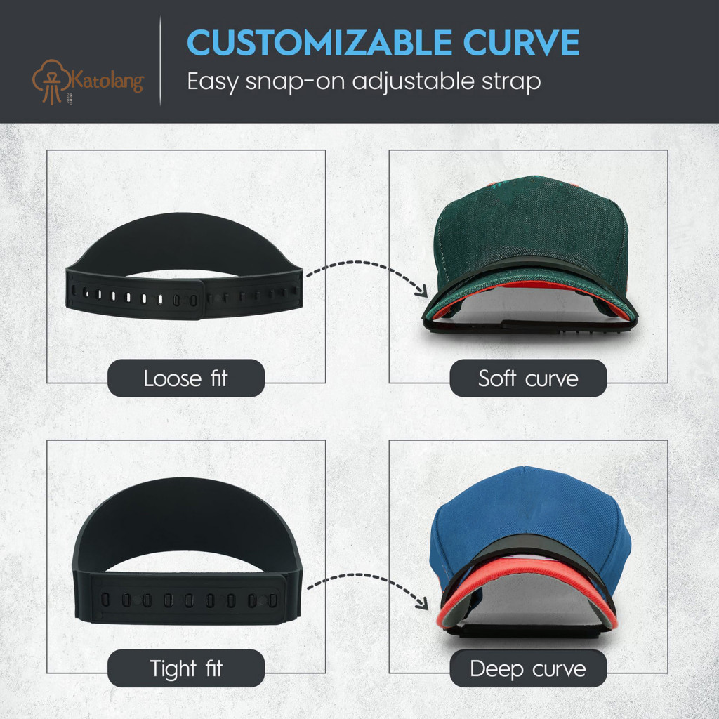 Brim Bending Tool Baseball Hat Brim Adjuster Easy Snap-on Hat Brim ...