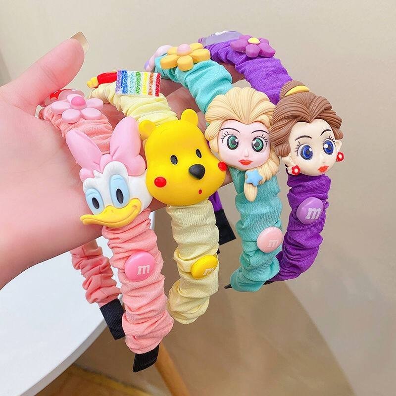 Cute Cartoon 3D Headband Disney Elsa Donald Duck Daisey Winnie The Pooh ...
