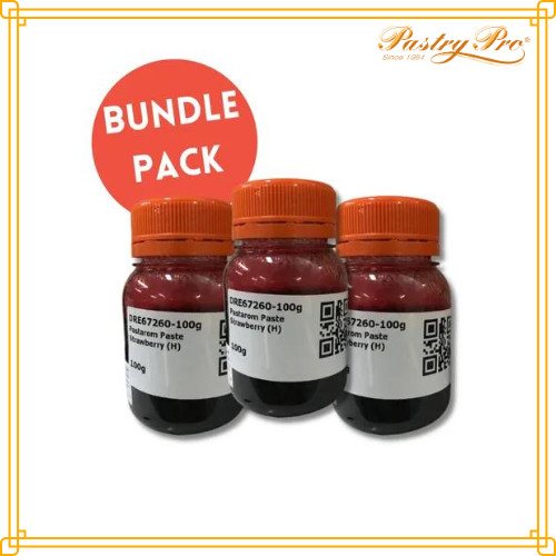 (Bundle Pack)Dreidoppel, Pastarom Paste Strawberry - (100gm x 3btl ...