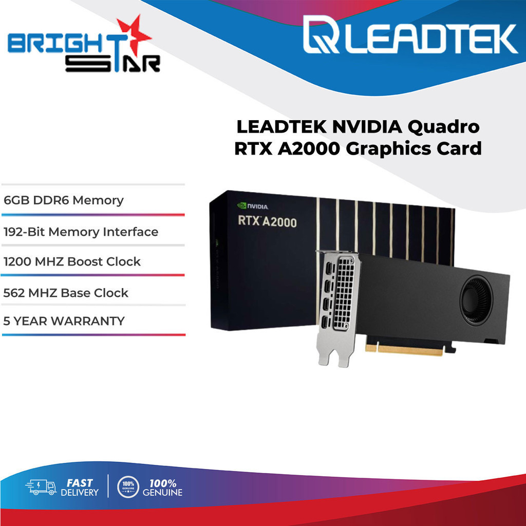 LEADTEK NVIDIA Quadro RTX A2000 Graphics Card | Shopee Malaysia