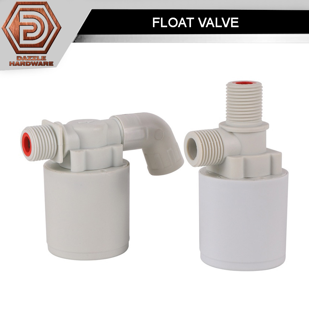 15mm (1/2") pvc float valve pvc automatic valve level valve ball valve tangki stop cock kolam ...