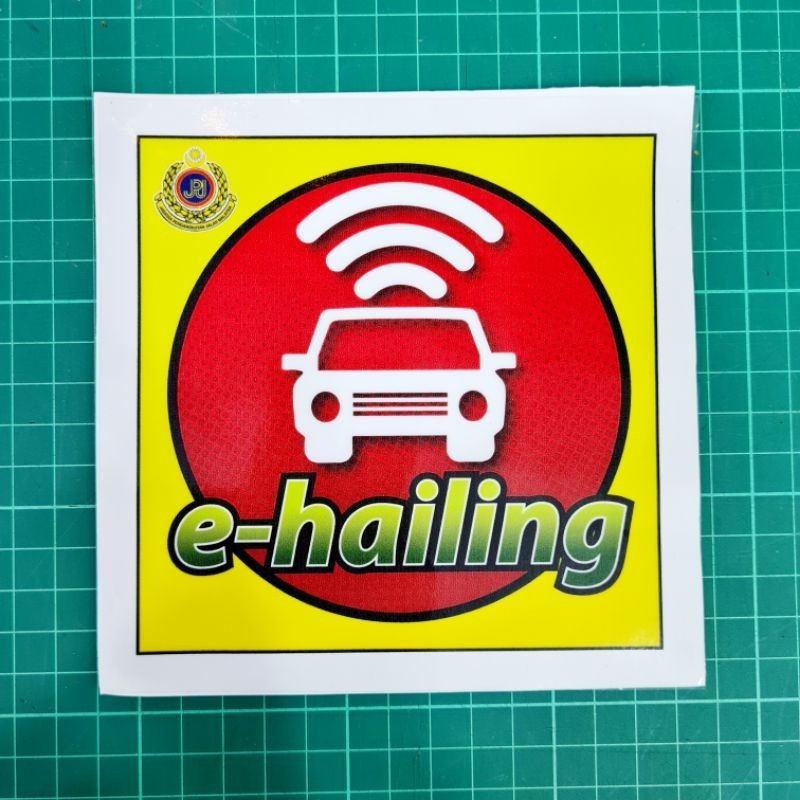 Sticker e Hailing Puspakom Sticker Cermin (Tampal dari Dalam) | Shopee ...