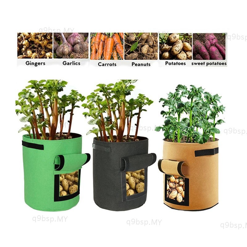Potato Bag Fabric Plant Nursery Pot Grow Bags Garden Vegetable Growing ...