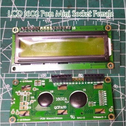 LAYAR Small Mini Pom Screen LCD 1602 Female Socket For Pertamini ...