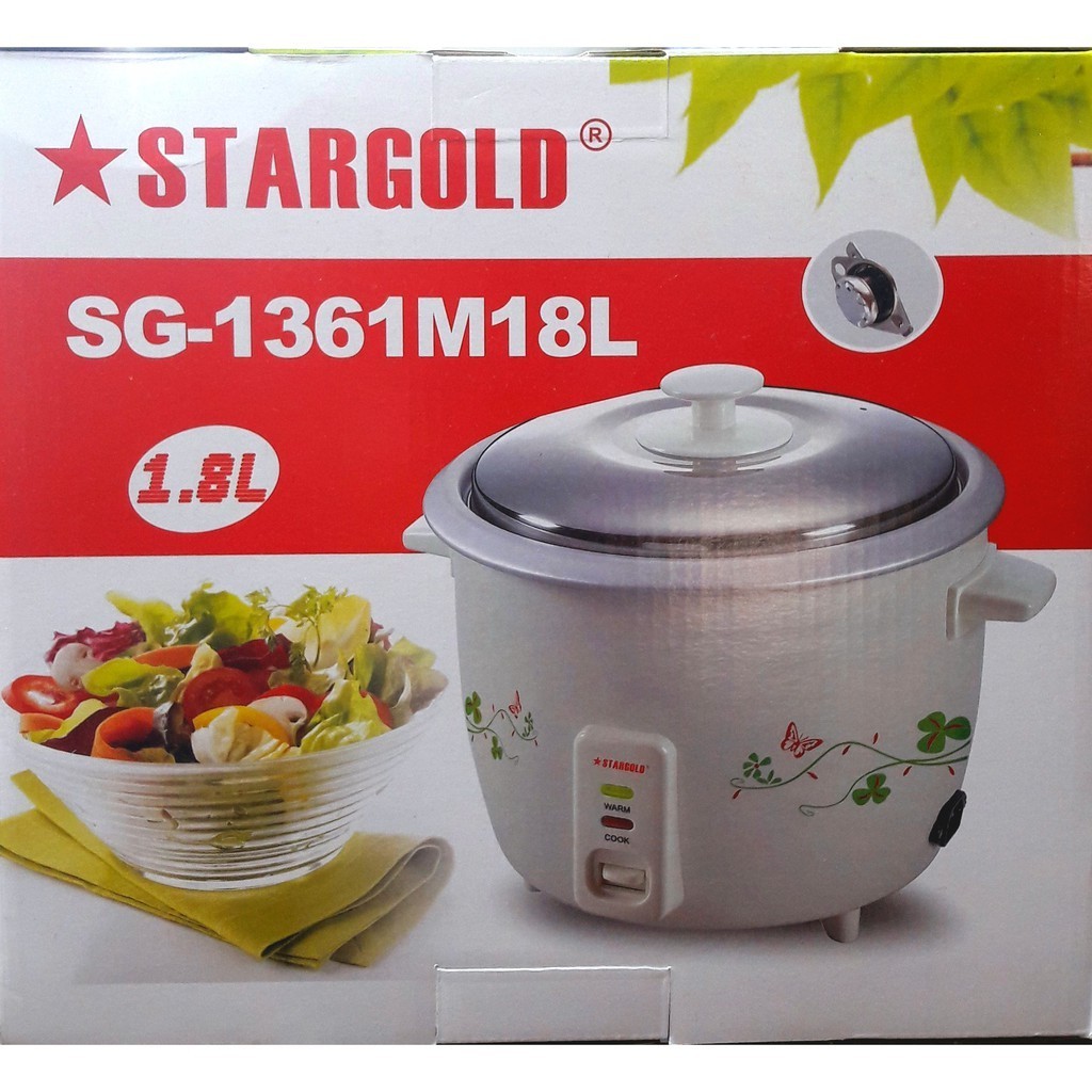 ORIGINAL STARGOLD SG-1361M18L RICE COOKER 1.8L | Shopee Malaysia