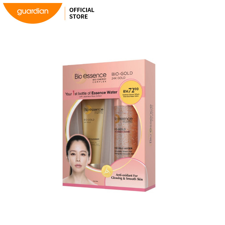 Bio Essence Bio-Gold Rose Gold Water & Cleanser Set # (Bio-Gold Rose ...