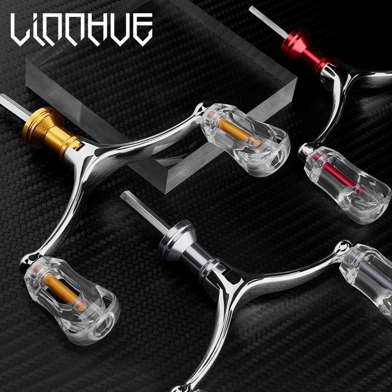 LINNHUE Spinning Fishing Reel 1000-4000 Spare Handle Hollow Double Grip Aluminum Alloy Foldable ...