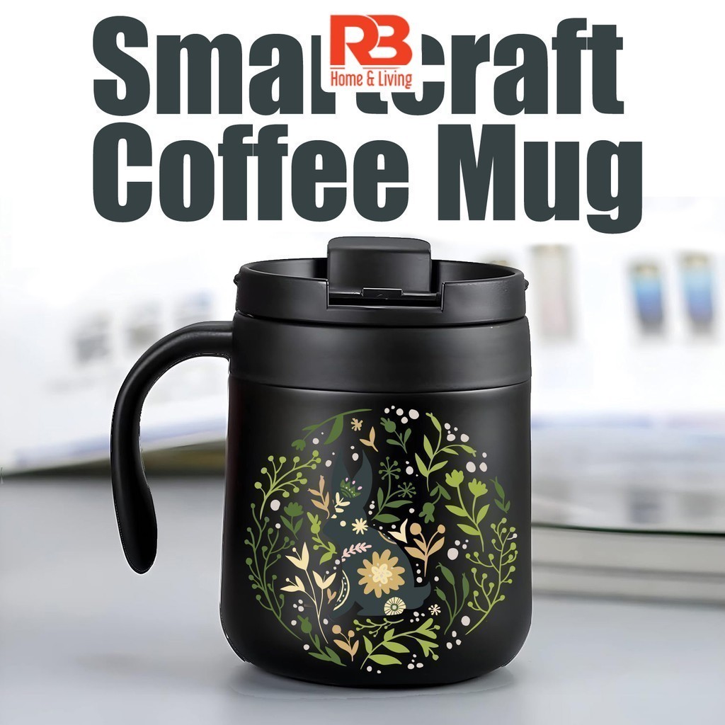 Stainless Steel Mug Coffee with Coffee Cup 350ML Thermos Mug With ...