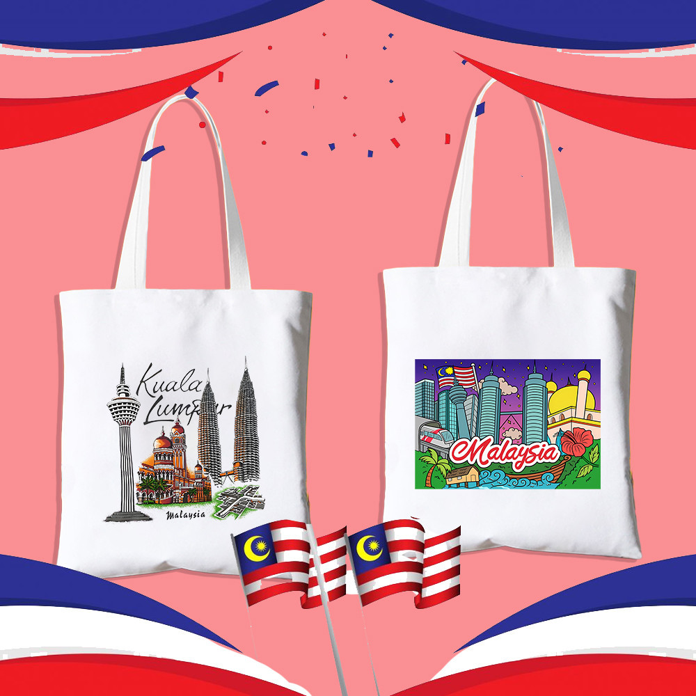 I Love KL Tote Bags We Are Malaysians City design handbags white tote ...
