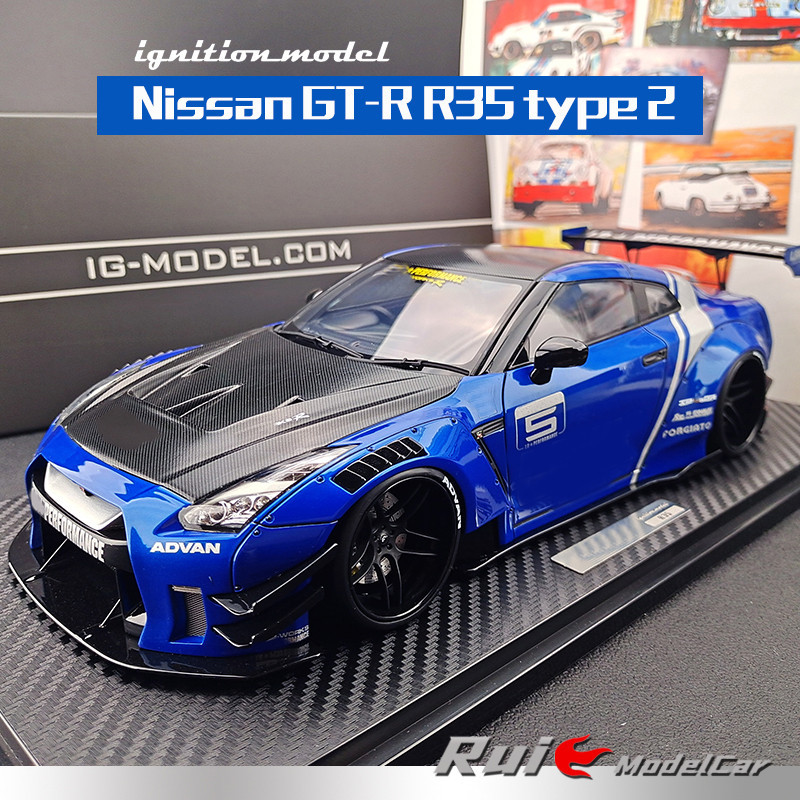 [Ready Stock] 1: 18 IG-Model L Wide Body Japanese Product GTR R35 type ...
