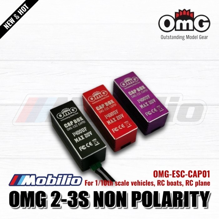 Omg Part OMG-ESC-CAP01 Super Capacitor 2-3S Non Polarity 20V for ESC RC ...