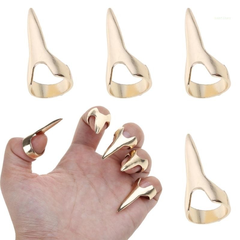 san* 5Pcs set Ring Stitches Tool Hair Extension Metal Nails For Fingers ...