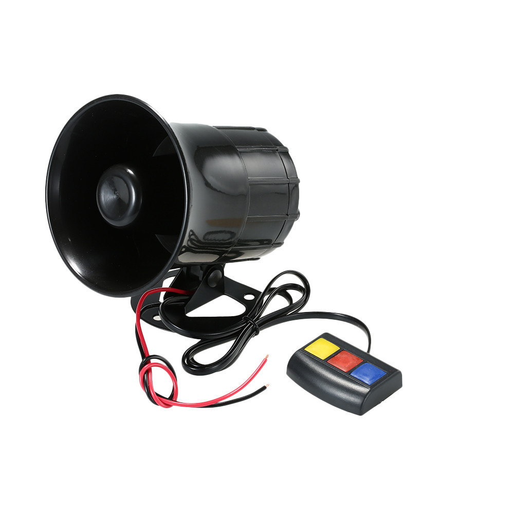 【awod】DC 12V 3 Tone Sounds Loud Speaker Security Warning Siren Horn ...