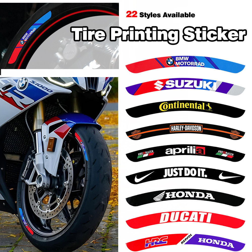 Motorcycle Tire Printing Sticker Transfer Decals Ultra Lightweight ...