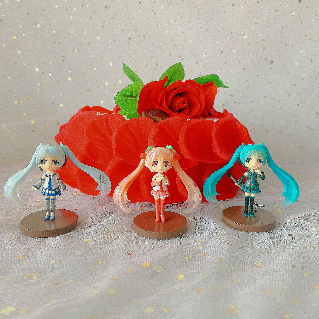 3 pcs/set 7cm anime Hatsune Miku action figures Megurine wound music ...