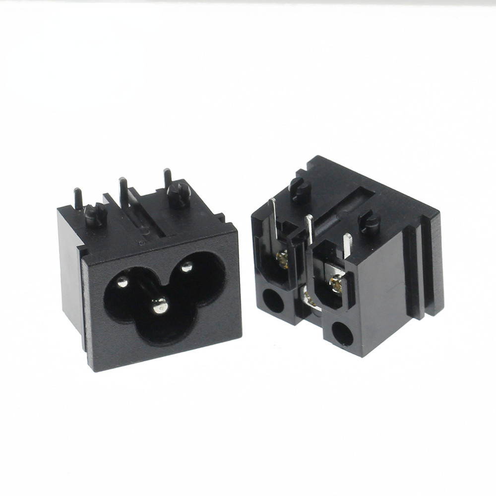 10PCS IEC320 C6 Pure Copper AC Power Socket Weldable Socket With Switch ...