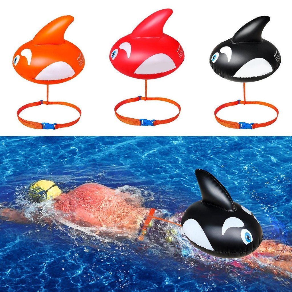 Inflatable Swimming Buoy Swim Training Highly Visible Swim Bubble ...