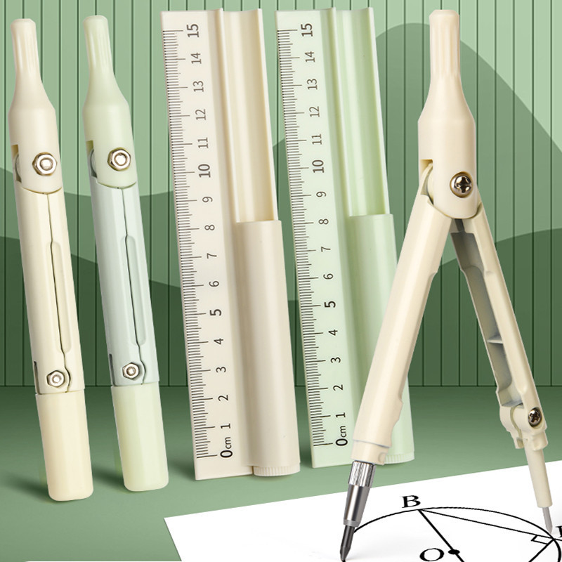 Multifunction Ruler Pencil Compass Set Back to School Student Drawing ...