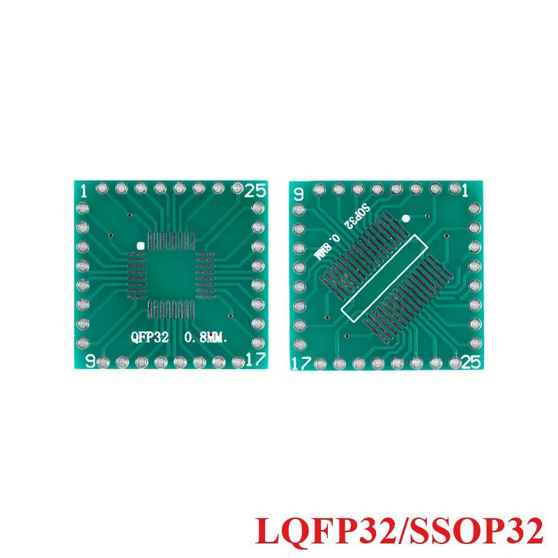 10pcs LQFP32 SSOP32 FQFP32 TQFP32 Transfer Board Adapter PCB Pinboard ...