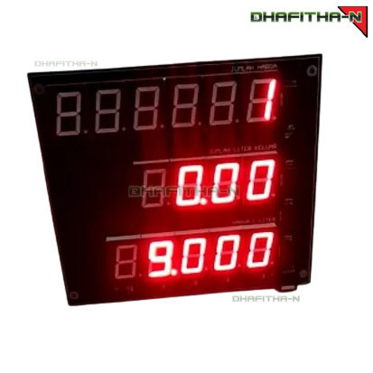MERAH Red 7 Segment Mini Pom Display + IDC Cable - + 40 CM | Shopee ...