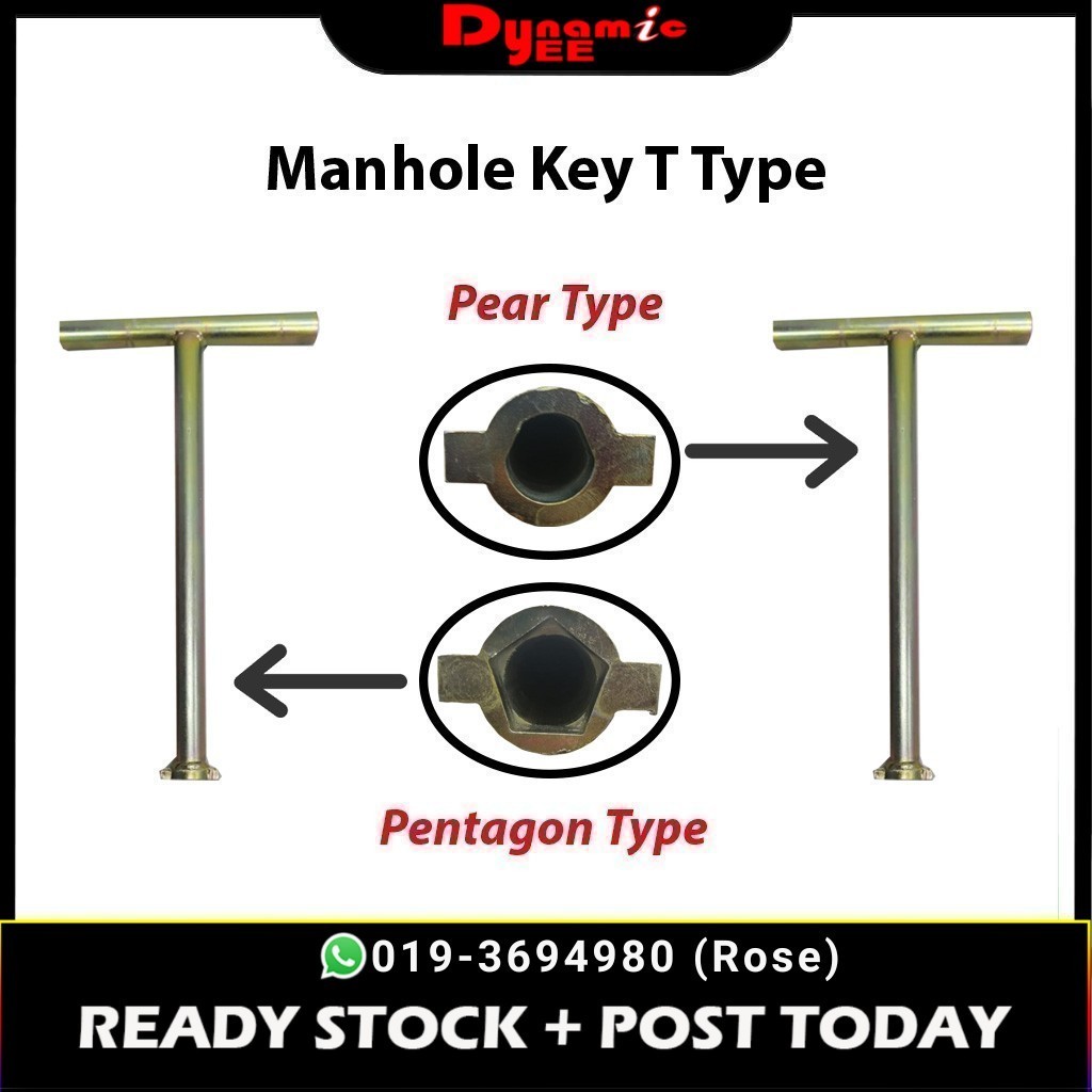TM IWK Manhole Key T Type - MH601 | Shopee Malaysia