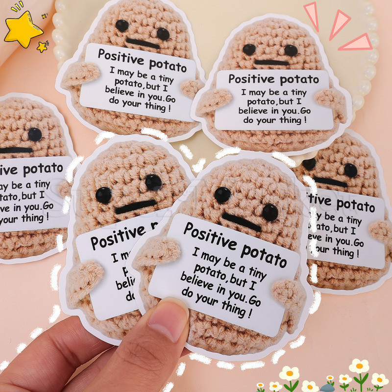 Positive Energy Mini Potato Sticker - Envelope Sealing Label ...