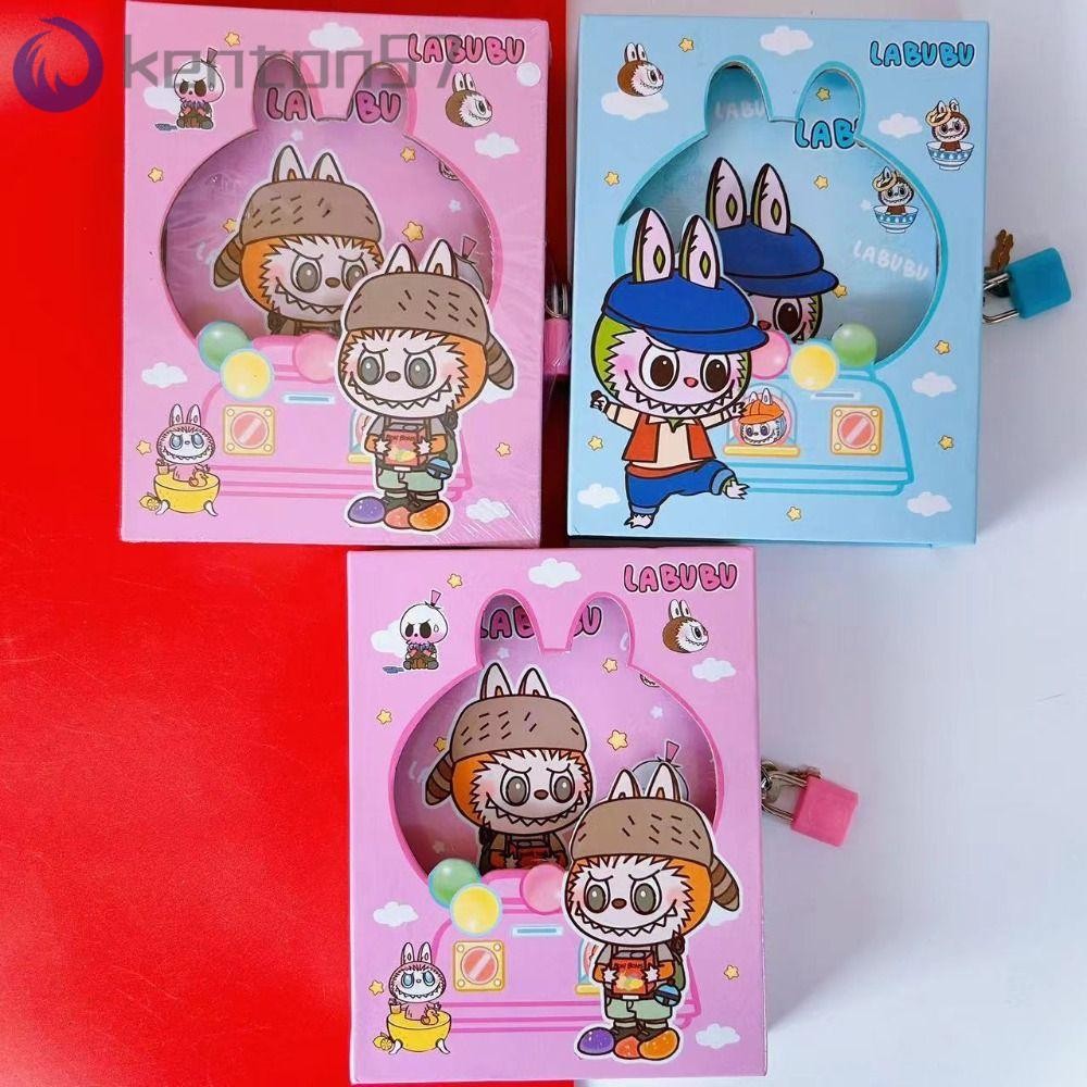 KENTON Labubu Diary Notepad, A6 Color Page Labubu Mini Notebook ...