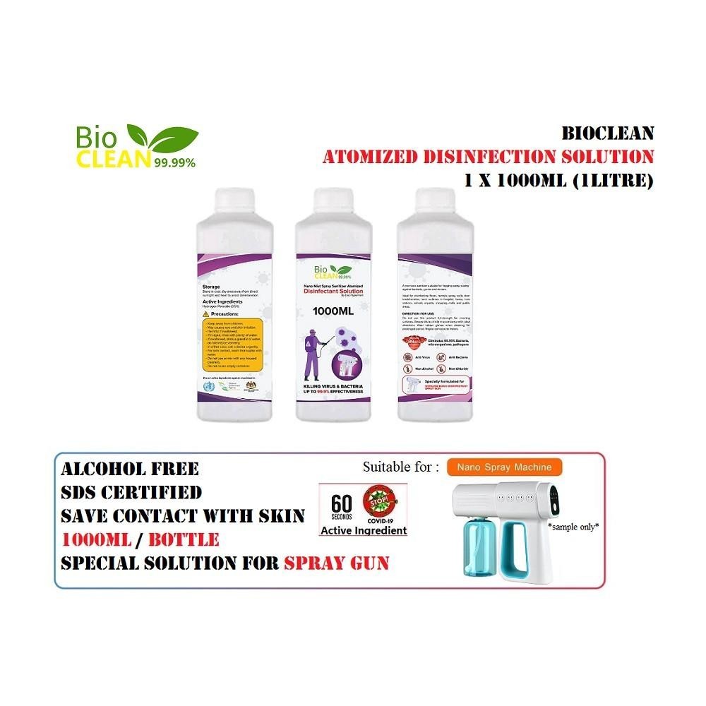 BIOCLEAN 99.99 Mist Nano Spray Gun Atomized Disinfectant Sanitizer ...